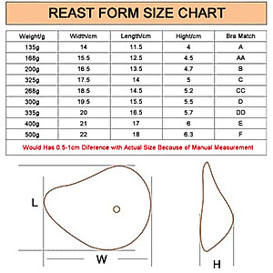 Self Adhesive Silicone Breast Forms Pear Shape Fake Boobs Fake Breast Artificial Mastectomy Prosthetic for Crossdresser Women Cosplay Transgender,C Cup (470g/pair)