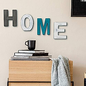 Solution4Patio Wooden Home Signs with Back Hanging Holes, Freestanding Cutout Words Table Centerpiece, Rustic HOME Letters for Living Room, Home Decor #D305A00