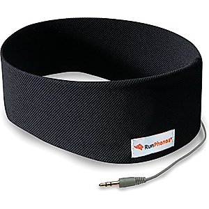 AcousticSheep RunPhones Classic Headphones (Swift Black, Medium)