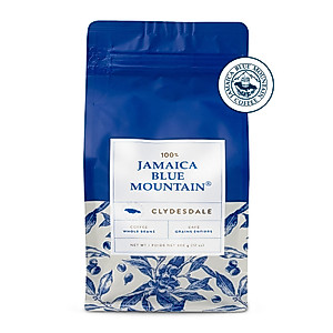 JA Coffee – 100% Jamaica Blue Mountain Coffee, Medium Roast, Whole Beans - Premium Arabica, Bag of 340 grams (0.75 Pounds - 12 ounces)