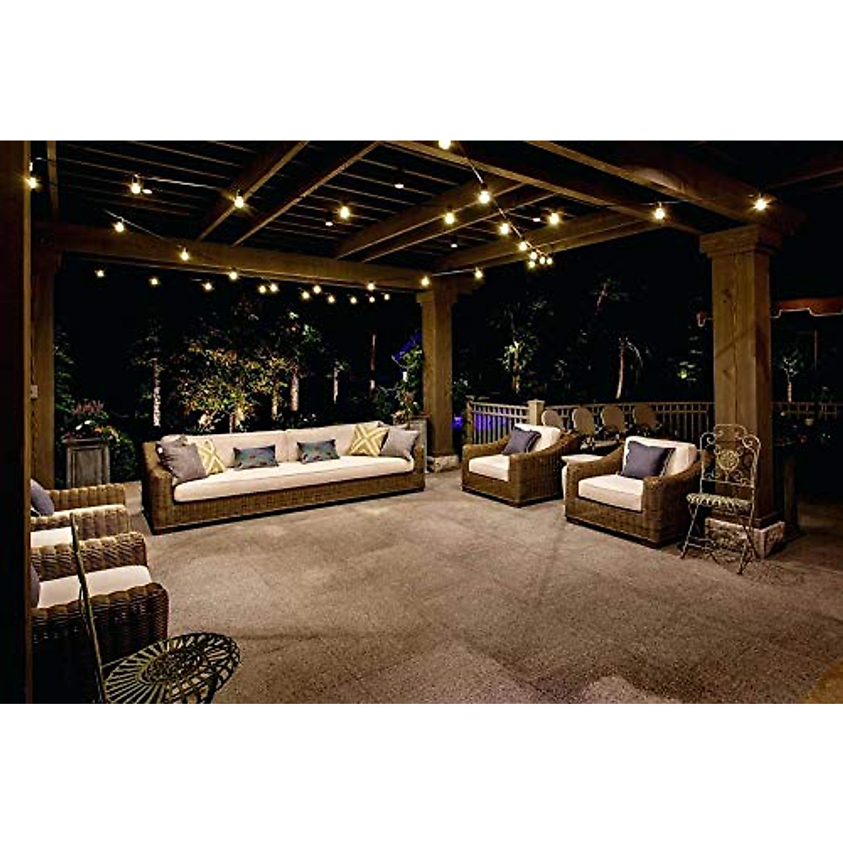 Magictec Solar String Lights, LED S14 Solar String Light Outdoor Waterproof Lighting Decoration Energy Saving Hanging Decor for Garden, Balcony, Porch, Backyard or Camp Tent 27 ft