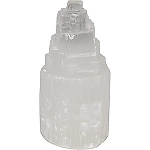 The Chrysalis Stone | Selenite Skyscraper | 4'' Tall | 1pc | Crystals and Healing Stones, Spiritual Gifts for Women, Reiki, Chakra, Yoga, Meditation Accessories