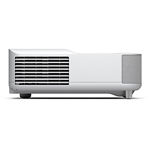 Epson EpiqVision Ultra Short Throw LS300 3LCD Smart Laser Projector, 3600 Lumens Color & White Brightness, HDR, Android TV, Yamaha Speakers, Bluetooth, Sports, Gaming, Movies - White (Renewed)