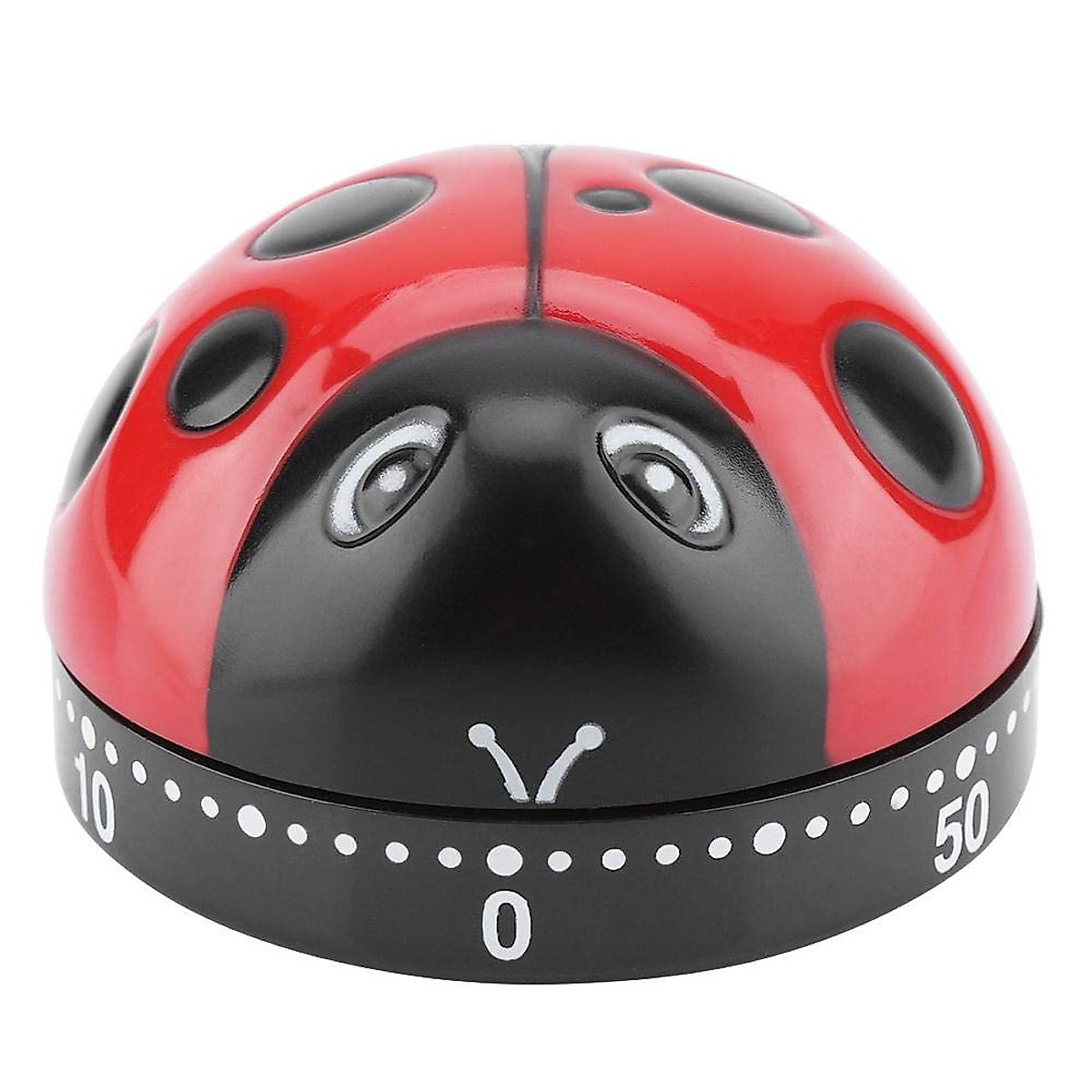 Kitchen Timer, Ladybug Kitchen Timer 60 Minutes Timer Mechanical Wind-Up Timer, Made of ABS, for Use in Salons, or in the Kitchen
