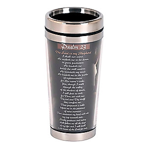 Dicksons The Lord is My Shepherd - Psalm 23, Multicolor 16 Ounce Stainless Steel Insulated Travel Tumbler