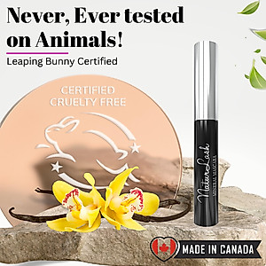 Fifth & Skin NATURLASH Natural Mascara (BLACK) - Hypoallergenic Mascara for Sensitive Eyes – Vegan & Cruelty Free Mascara – Gluten Free - Paraben Free - Nourish, Lengthen & Thicken