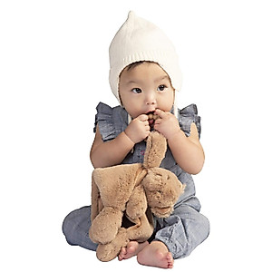 Manhattan Toy Sleepy Time Bear Plush Baby Lovie Blankie with Removable Silicone Teether Ring