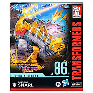 Transformers Toys Studio Series Leader Class 86-19 Dinobot Snarl Toy, 8.5-inch, Action Figure for Boys and Girls Ages 8 and Up