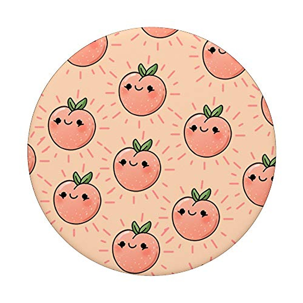 Kawaii Peach Fruit Pattern Peach Fruit Gift PopSockets Swappable PopGrip