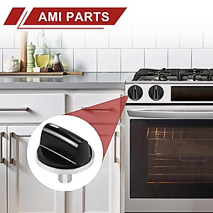 AMI PARTS 00650847 Knobs Cooktop Stove Knobs Fit for BOSCH Stove Knobs, Replace 00650847 650847 1999734 AH3480601 Range Oven Gas Stove Knobs (5 pcs)