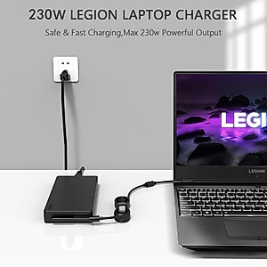 230W AC Adapter Charger for Lenovo Legion 5 Charger,Lenovo Legion 7 5P C7 S7 Y540 Y545 Y740 Y730 Y900 Y910 Y920 Y7000 Thinkpad P1 P73 P53 P72 P52 P71 P51 P70 Laptop Power Adapter Supply