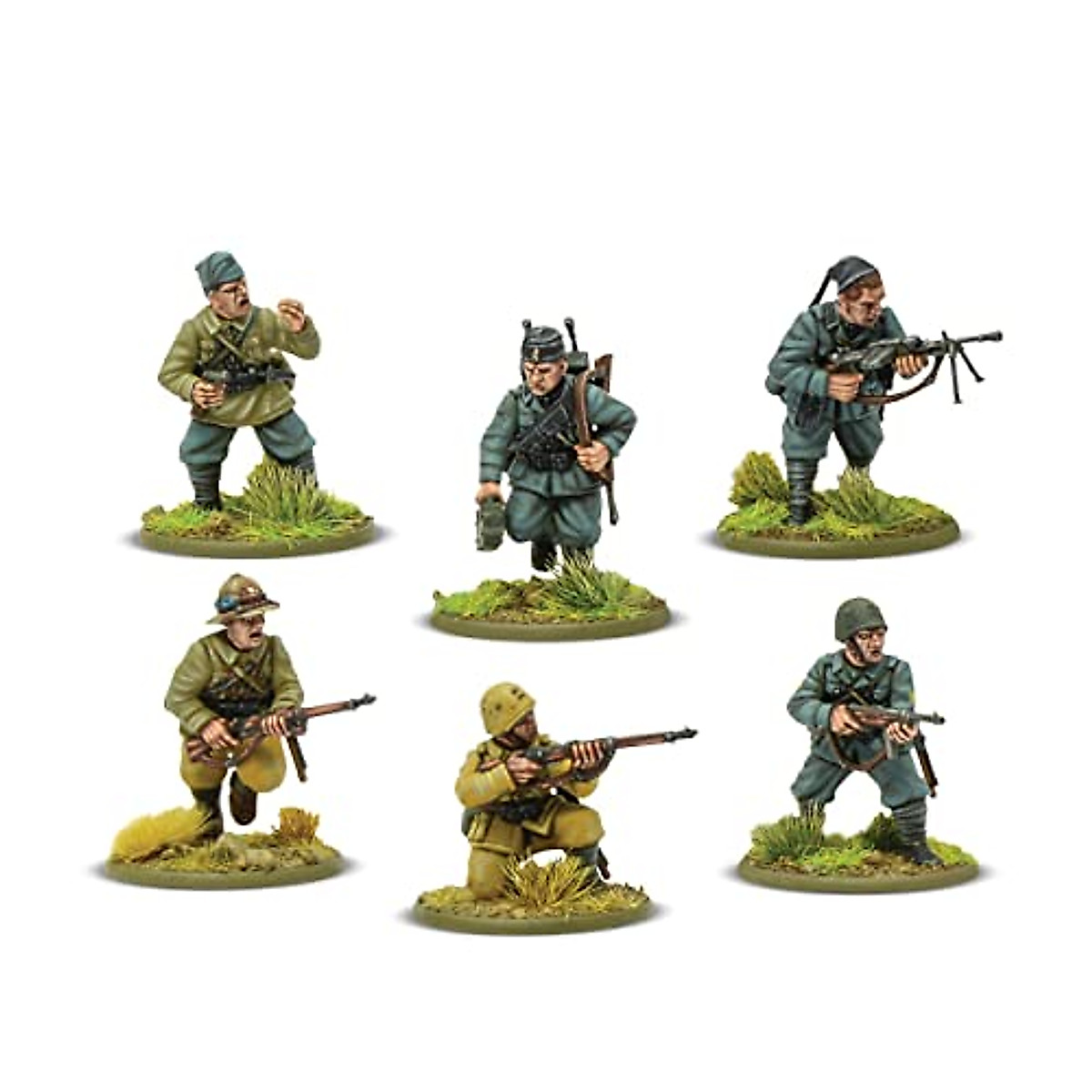 Warlord Bolt Action Italian Army & Blackshirts 1:56 WWII Military Table Top Wargaming Plastic Model Kit Figures 402015801