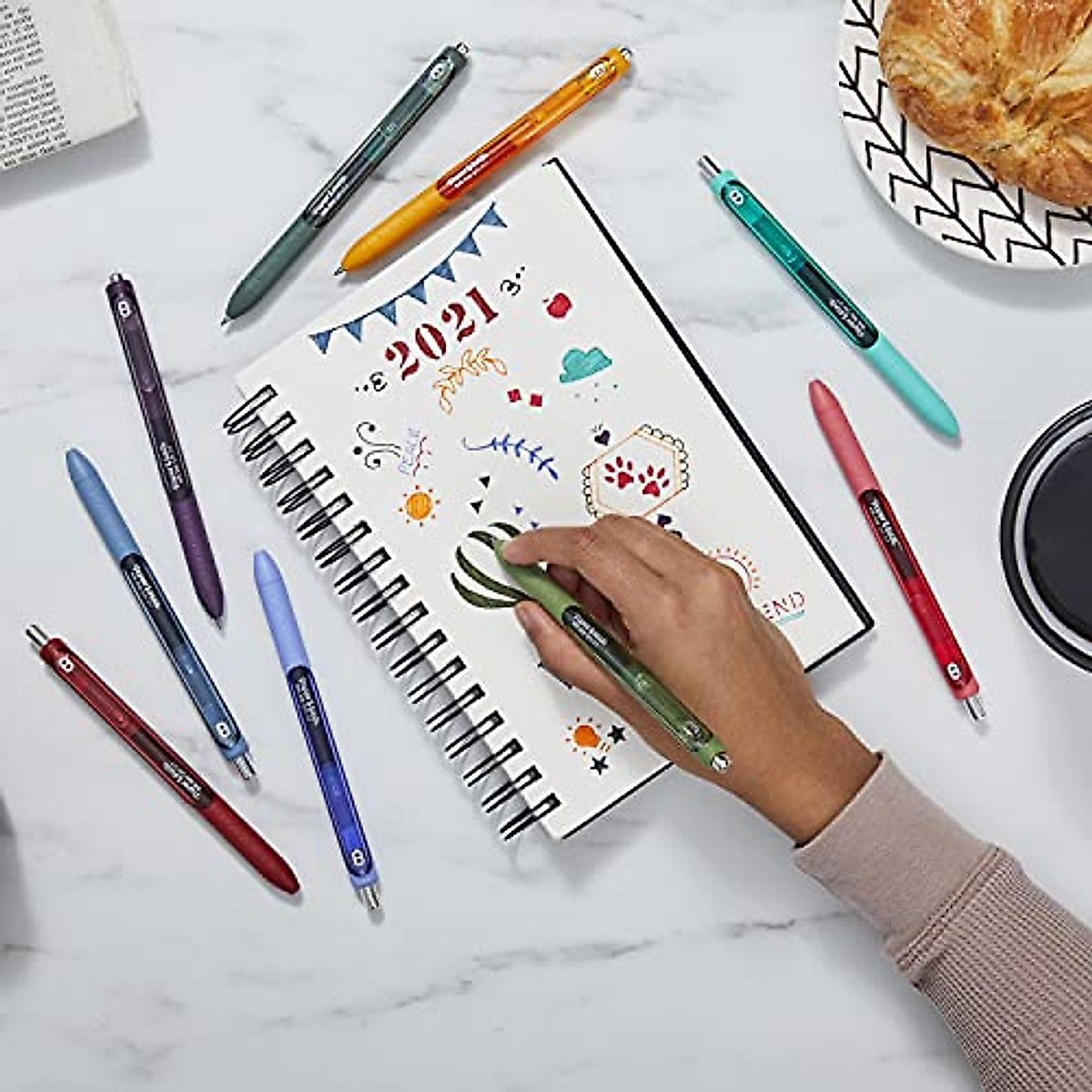 Paper Mate InkJoy Gel Pens | Medium Point (0.7 mm) | Green | 12 Count