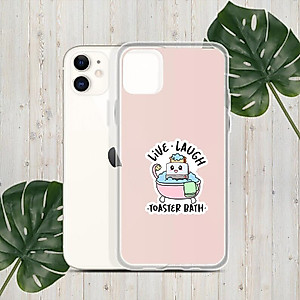 Miraki Live Laugh Toaster Bath Sticker, Mental Health Sticker, Cute Bread Sticker, Motivational Sticker, Water Assitant Die-Cut Vinyl Funny Decals for Laptop, Phone, Water Bottles, Kindle Sticker