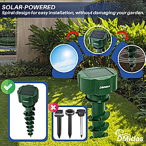Mole Repellent for Lawns - Gopher Repellent Ultrasonic - Mole and Vole Repellent - Solar Mole Repellent Ultrasonic - Mole Repellent Solar Powered - Best Thing to Get Rid of Snakes (2 Units)