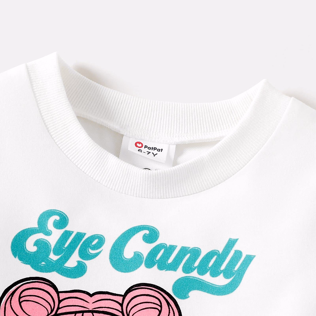 L.O.L. Surprise! Girls Clothes Dolls Print Long Sleeve Sweatshirt and Plaid Skirt Set White Clothing Set Outfits for Birthday Party Size 7-8 Years