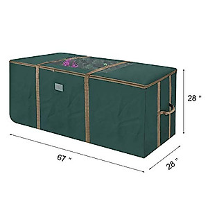 Elf Stor Premium Christmas Tree Storage Bag, fits up to 12ft Tree, Green