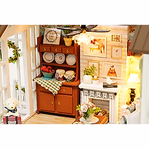 DIY Miniature Dollhouse Kit with Music Box Rylai 3D Puzzle Challenge for Adult Kids Z008