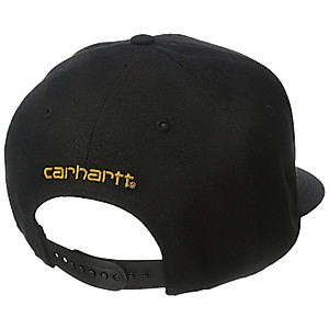 Carhartt Men's 100 Percent Cotton Duck Moisture Wicking Fast Dry Ashland Cap,Black,One Size