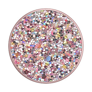 PopSockets Phone Grip with Expanding Kickstand, Glitter PopGrip - Rosebud