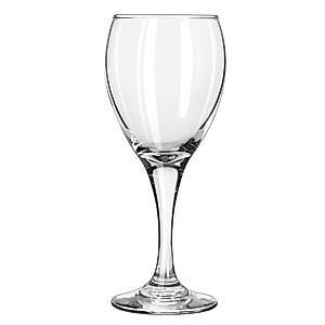 Libbey Glassware 03965 Teardrop White Wine Glass, 8-1/2 oz. (Pack of 24)