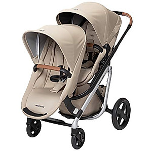 Maxi-Cosi Lila Modular Stroller Duo Seat Kit with Car Seat & Stroller Adapters, Nomad Sand, One Size