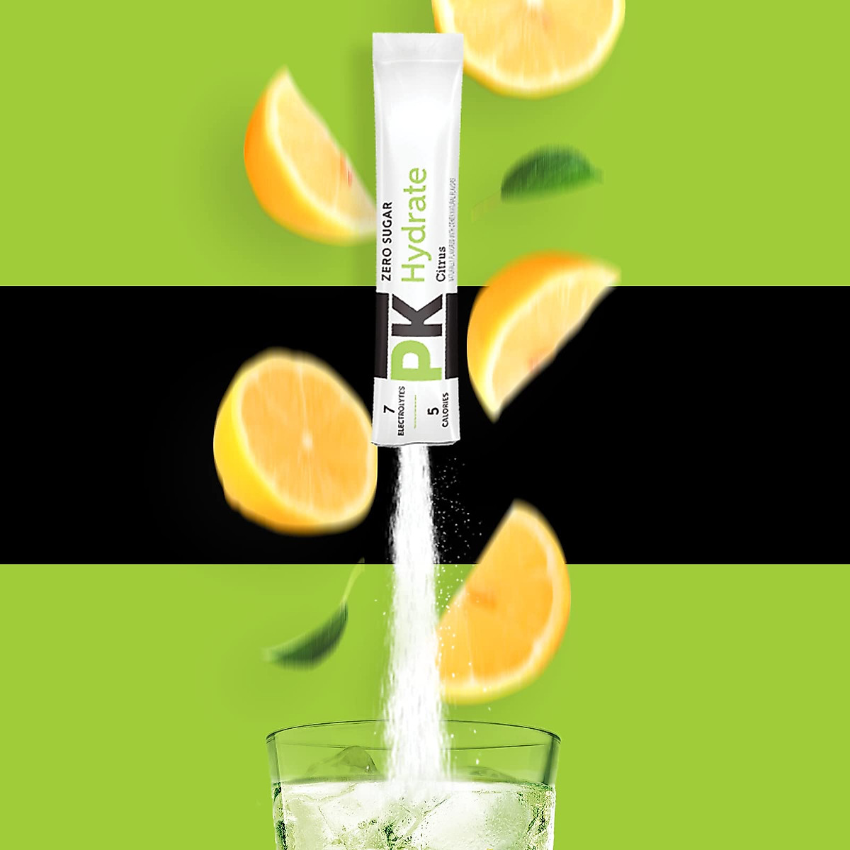 PURE KICK Hydration Singles To Go Drink Mix, Citrus, Includes 12 Boxes with 6 Packets in each Box, 72 Total Packets