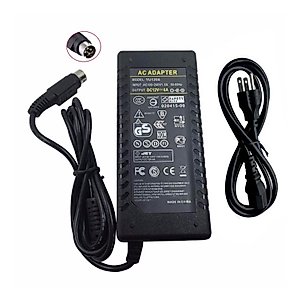 12V5A 6A Switching Power Supply 4 Pin 60W 72W AC DC Converter Adapter 4-Pin for LCD TV Monitor Flat Panel TV DVR Cable Cord Charger with AC Cable (12V6A 4pin with AC Cable)