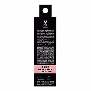 e.l.f. Cosmetics Daily Dew Stick, Cooling Highlighter Stick For Giving Skin A Radiant & Refreshed Glow, Cool Berry
