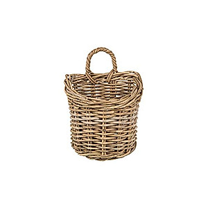 Kobo Wall Basket, Small, Gray-Brown