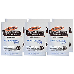 Palmer's Cocoa Butter Formula with Vitamin E, Daily Skin Therapy Cream Soap 3.5 oz (Pack of 6)