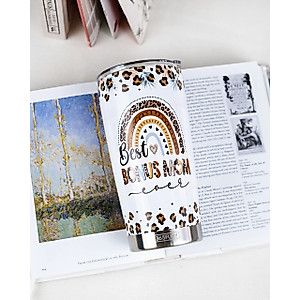 365fury Gifts For Bonus Mom From Son, Daughter - Best Bonus, Step Mom Ever Gifts - 20oz Tumbler w/Straw & Keychain - Christmas, Mothers Day, Birthday Gifts For Stepmom, Mother In Law, Boyfriend Mom