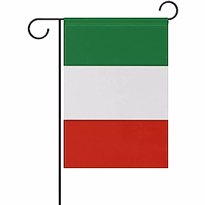 Mflagperft Italy Garden Flags 12 x 18 Inches Double Sided Vivid Color and Fade Proof Small Italian Yard Flags for Indoor and Outdoor Decorations (Italy)