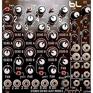 Blue Lantern BLM Stereo Sir Mix A Lot 6 Channel Stereo Mixer Eurorack Synth Module