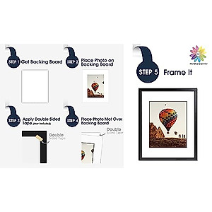 MBC Mat Board Center, Pack of 25, 11x14 White Picture Mats with Black Core Bevel Cut for 8x10 Photos