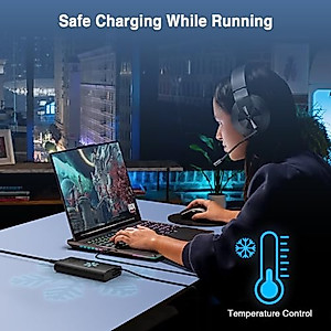 130W USB C Laptop Charger for Dell XPS 15 2-in-1 9575 9500 XPS 17 9700 Precision 5530 2-in-1 5550 5750 3660 3551 Latitude (Grey)