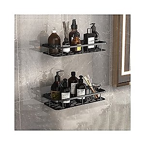 ITrixgan Bathroom Organizer Accessory Inside Shower Shelf Wall Caddy Stick On Rack Storage Holders