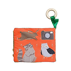 Manhattan Toy Camp Acorn Soft Photo Book Baby Toy 8" x 6" x 1.25"