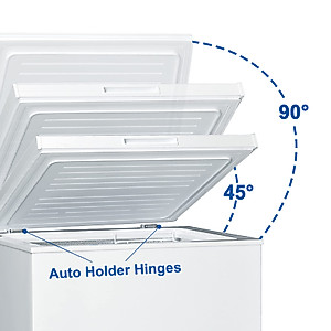 SMETA Deep Freezer Chest Freezer 7.0 Cubic Feet Freezers Chest 8 cu. ft Meat Freezer for Office, Home, Kitchen, Garage Ready Outdoor with Removable Basket Thermostat Control for Apartment Dorm, White