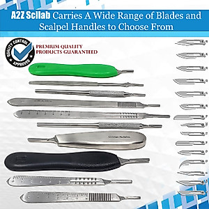 Premium Quality Scalpel Graduated Handle #3, with Ruler/Scale Stainless Steel (Fits Size 9-16 Scalpel Blades)