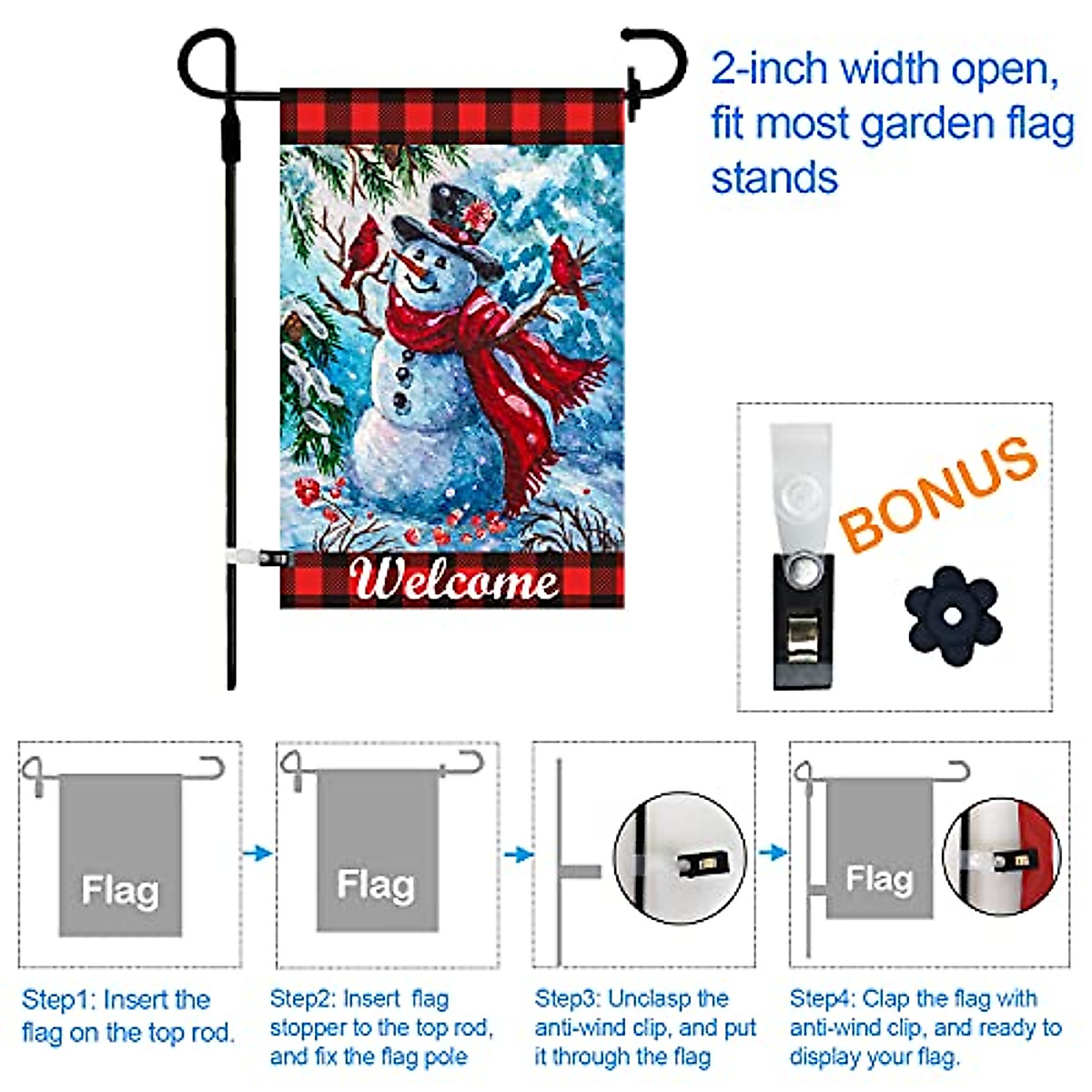 Yileqi Holiday and Seasonal Garden Flags Set 12 Pack Double Sided Yard Flags with Zipper Storage Bag, Easter Spring Garden Flag Festive Small Size Flag for Outdoor Decoration 12x18 Inch