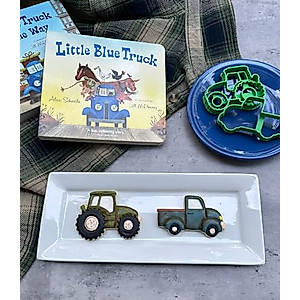 TRACTOR COOKIE CUTTER WITH FARM TRUCK Classic Old Vintage Ranch Truck And Tractor Country Farm Equipment Cookie Cutters Made In The USA (2 Pack)