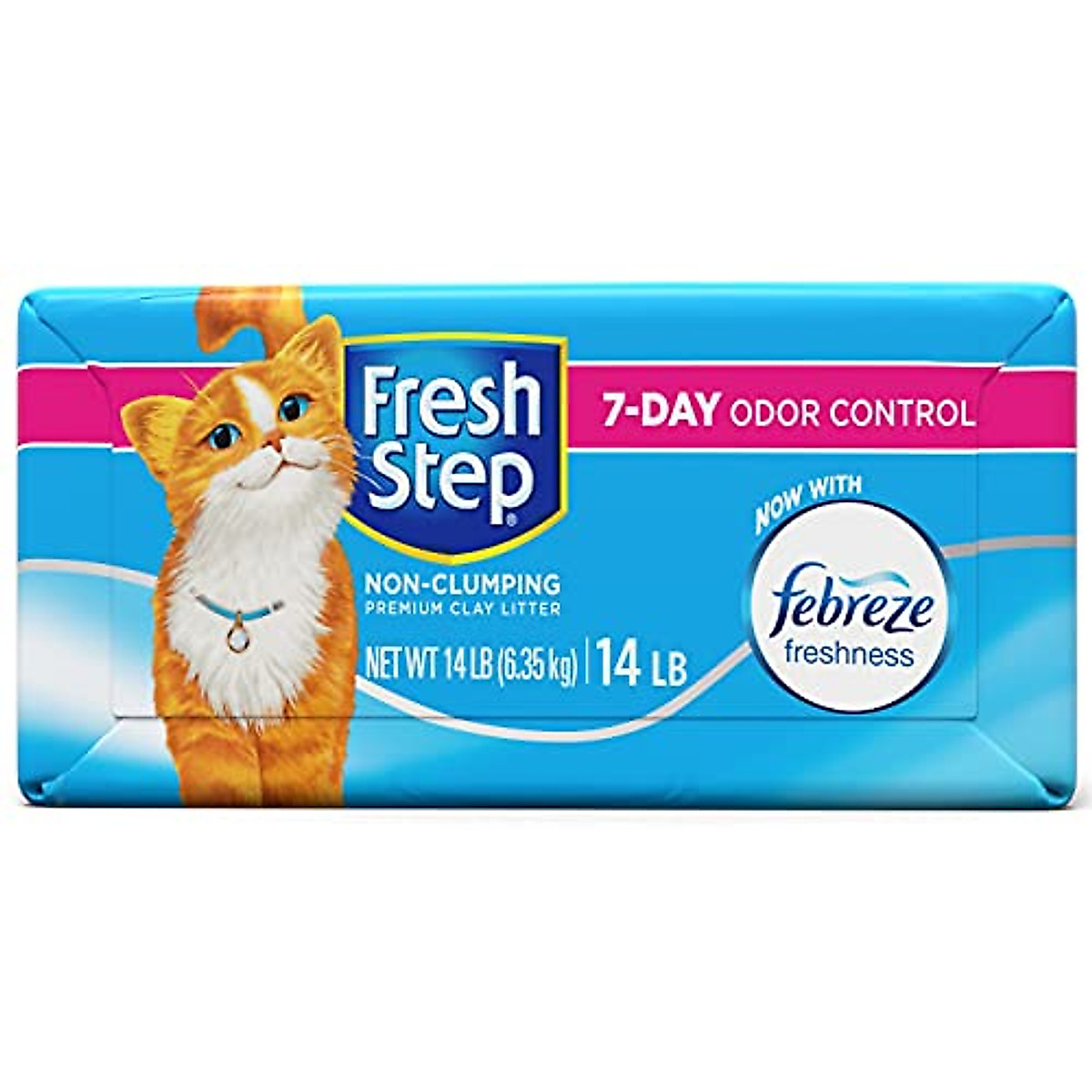 Fresh Step Non-Clumping Premium Cat Litter with Febreze Freshness, Scented, Multi, 224 Ounce (Package May Vary)