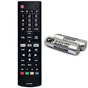 AKB75375604 Replacement TV Remote for LG TV 43UK6300PUE 32LK610BPUA 49UK6300PUE 55UK6300PUE 65UK6300PUE 75UK6570PUB 75SK8070PUA 55SK9000PUA 86UK6570PUB 43UK6250PUB with GP Alkaline 2 pcs Batteries