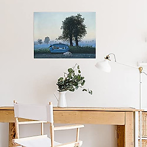 Funny Posters Illustration Michael Sowa Art Guinea Fowl, Diving Pig, Image Conscious The Blue Sofa, Dog with Cone Aesthetic Posters (1) Wall Art Paintings Canvas Wall Decor Home Decor Living Room De