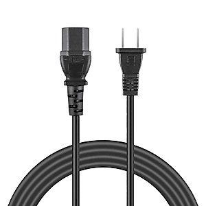 ABLEGRID UL Listed 6.6ft 2-Prong Power Cord Cable Lead for Rotel RC-1070 RCD-1072 RDV-1092 DVD Player