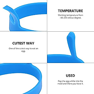 4Pack Silicone Egg Ring, Egg Rings Non Stick, Egg Ring Molds for Cooking, Perfect Fried Egg or Pancake Rings, Multicolor