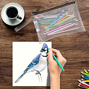 Covers & All Tool Bag, 18 Oz 48 PHR, Ultra-Clear PVC Tool Pouch with Belt for Hanging, Multipurpose Use Clear Zipper Pouches for Easy Organization, Toiletry, Makeup (11” W x 7” L, Clear)