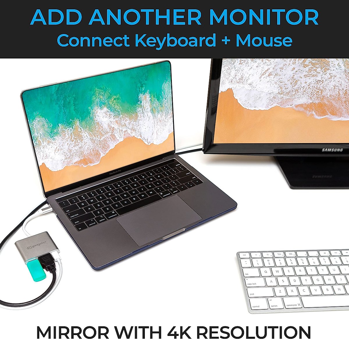 Gadgets+ USB C Hub, 3 in 1 USB Type C 3.1 Adapter, USB C Docking Station, USB C to HDMI, Compatible with MacBook, iPad Pro, Nintendo Switch and Other USB C Devices