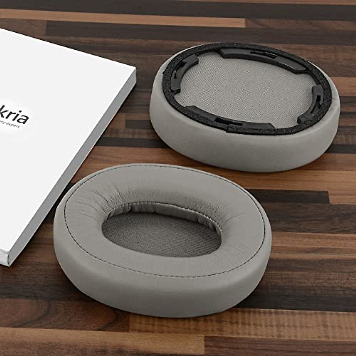 Geekria QuickFit Replacement Ear Pads for Audio-Technica ATH-SR50BT Headphones Headphones Ear Cushions, Headset Earpads, Ear Cups Cover Repair Parts (Gold)